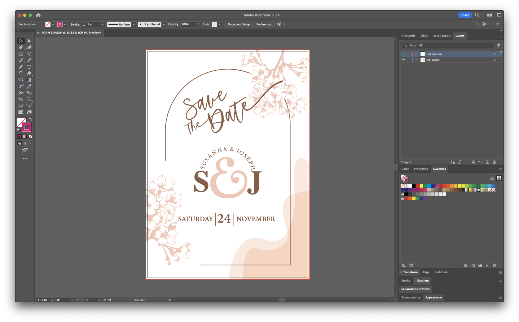 How to create a custom shape for a rigid board